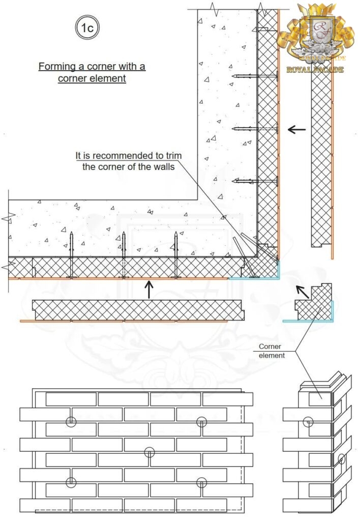 Clinker Thermal Panels Installation | Royal Facade